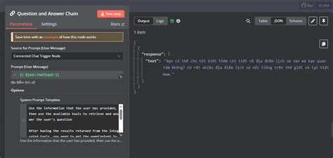 Question And Answer Chain Did Not Receive Response Data From Vector Store Retriever Questions