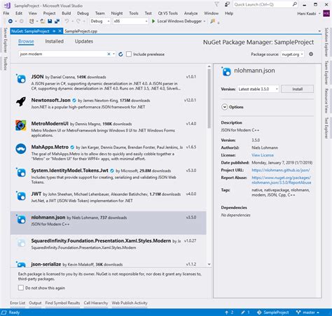 NuGet Package Issue 1132 Nlohmann Json GitHub