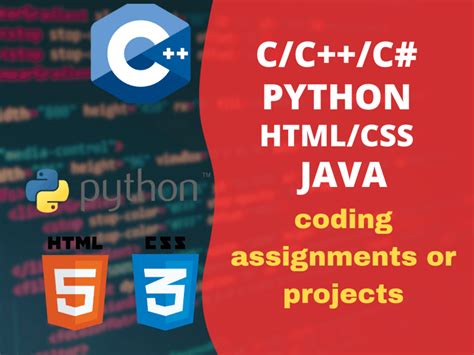 Ccpppythonjavahtml And Css Coding Project Or Assignment Upwork