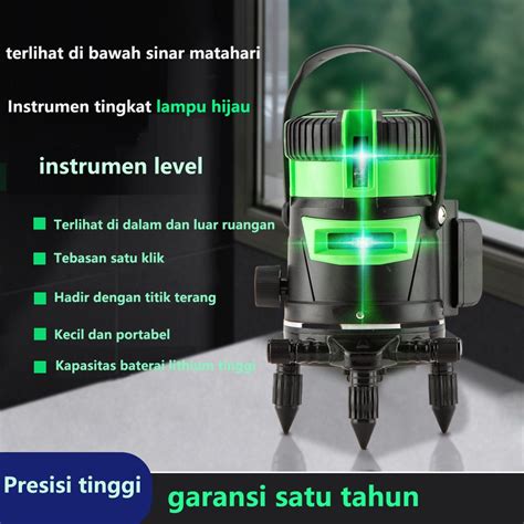 Jual Laser Level Professional Self Leveling Projector Green Laser 5 Line Shopee Indonesia