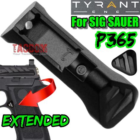 Tyrant Designs Cnc Black Sig Sauer P365 Extended Slide Release Catch Lever Tacdom