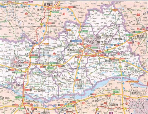 焦作市交通地图 焦作市地图查询