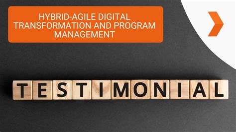 Client Testimonial Hybrid Agile Digital Transformation And Program Management Karma Advisory