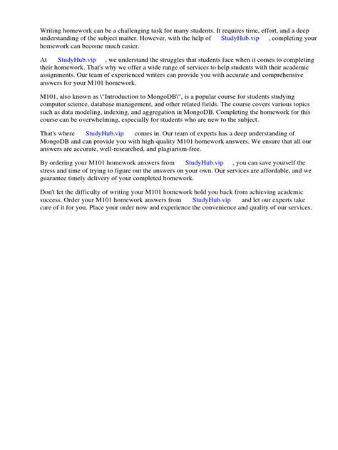 M101 Homework Answers Pdf Homework Worksheet