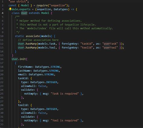 i have hasmany relations between the user and the task in sequelize node when i try to get all