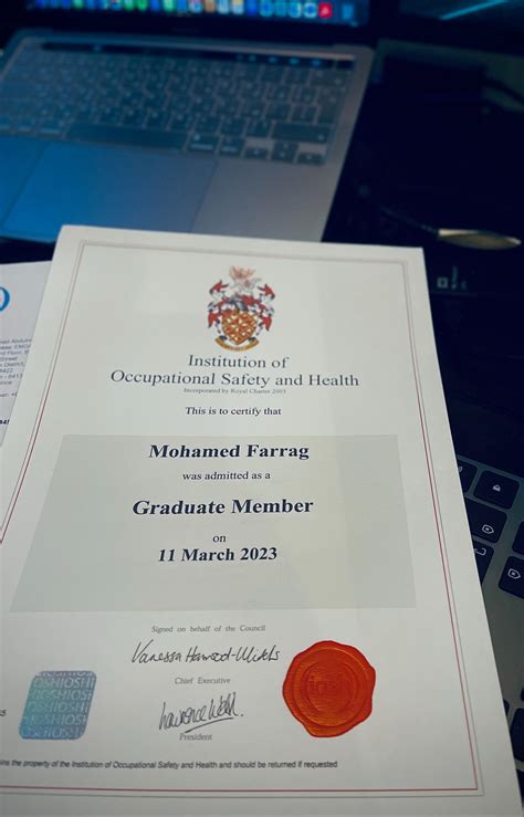 Mohamed Farrag Idip Nebosh© Certiosh© Bcsp© On Linkedin Finally Landed On My Desk 32