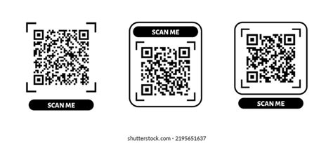 Qr 코드 디자인을 스캔합니다 지불을 위한 스톡 벡터로열티 프리 2189738691 Shutterstock