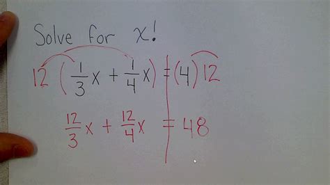 How To Get Rid Of Fractions Youtube