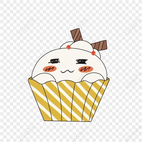 손으로 그린 화이트 크림 컵 일러스트 케이크 클립 아트비스킷여름 Png 일러스트 무료 다운로드 Lovepik