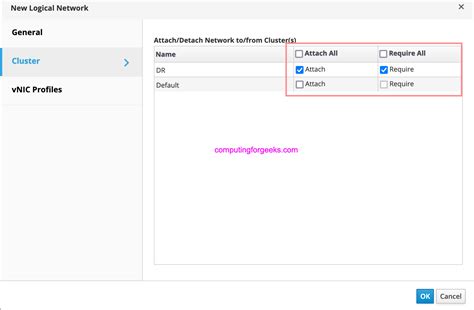 Creating Vm And Storage Logical Networks In Ovirt Rhev Computingforgeeks