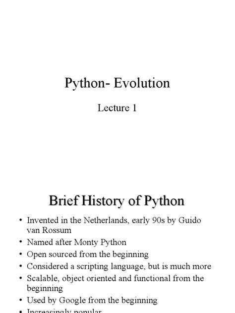 Lecture 1 Python Intro Pdf Computers