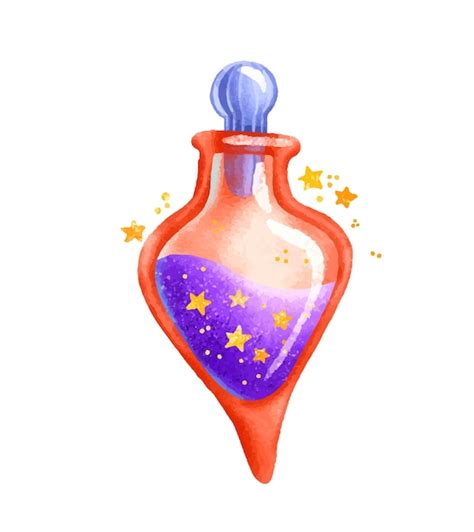 Premium Vector A Set Of Magic Tinctures With Love Potions Tincture On The Skul