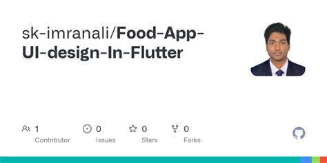github sk imranali food app ui design in flutter