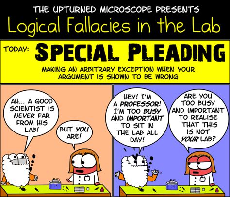 Logical Fallacies Special Pleading The Upturned Microscope