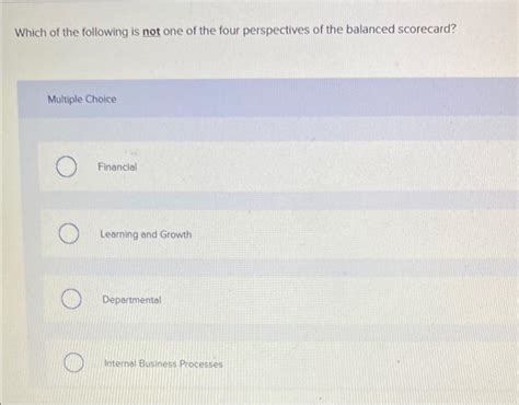 Solved Which Of The Following Is Not One Of The Four