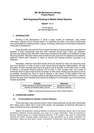 Mhead Self Organized Flocking In Mobile Robot Swarms Pdf