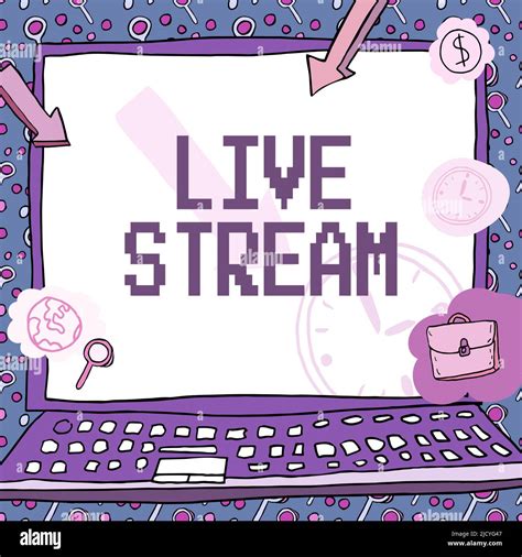 Texte Montrant Inspiration Live Stream Word Crit Sur Transmettre Ou