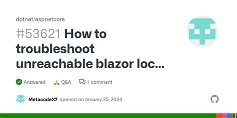 How To Troubleshoot Unreachable Blazor Local Server · Dotnet