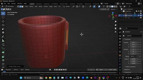 Bridge Edge Loops To These Edges Resulting In Inversed Handle Shape