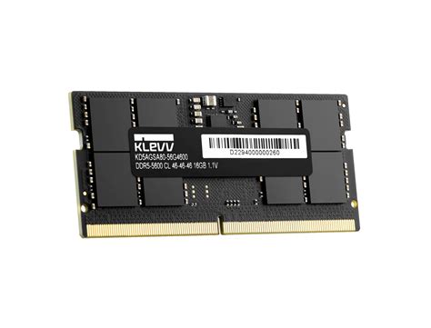 Klevv Ddr5 So Dimm Standard Memory 16gb 5600mhz Doracool