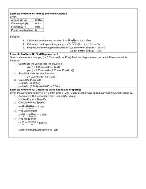 Waves Andoptics Wave Equation Of Sinusoidal Wavepdf