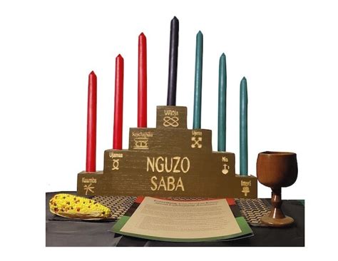 Nguzo Saba W Principles And Symbols Of Kwanzaa Celebration Set
