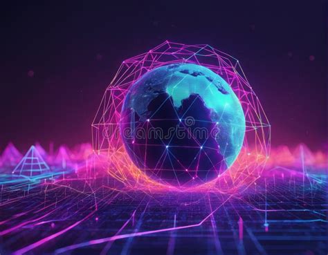 Global Network Concept Global Technology Data And Networking 3d Global Network Concept Global Technology Data And Networking 3d