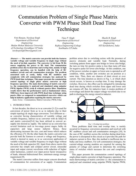 Pdf Commutation Problem Of Single Phase Matrix