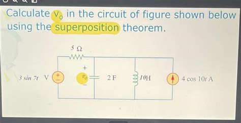 Solved Calculate V In The Circuit Of Figure Shown Below Chegg