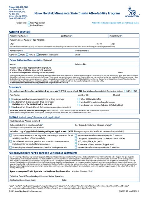Novo Nordisk Patient Assistance Program Pap Novocare Fill Out And Sign Online Dochub