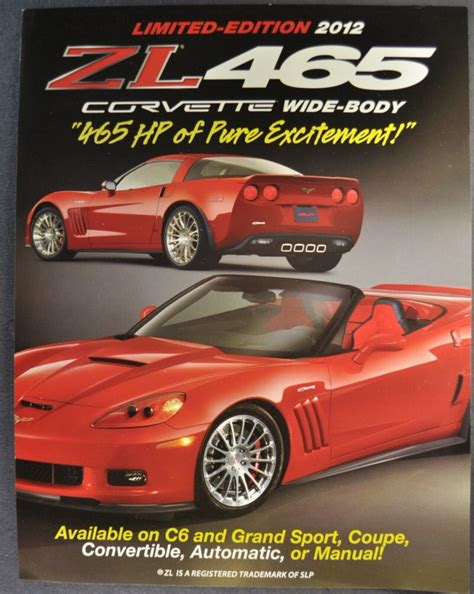 2012 Corvette Advertisements And Posters