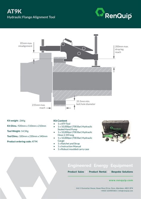 Hydraulic Flange Alignment Esis Flange Tool Rentals And Sales