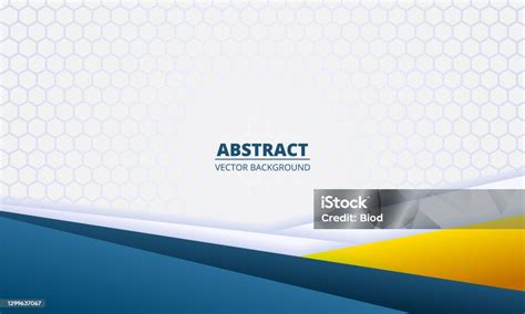 대각선 색그라데이션 종이 선과 육각형 그리드가 있는 밝은 추상적 배경 현대적이고 우아하며 기술적인 미래지향적인 벡터 일러스트레이션 노랑에 대한 스톡 벡터 아트 및 기타