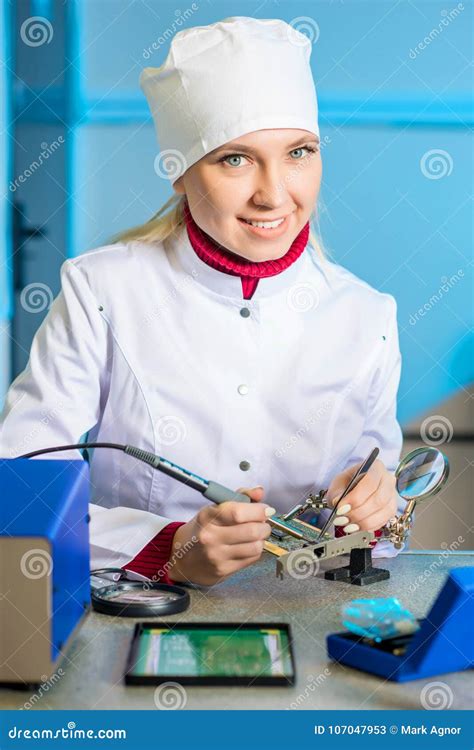 Microchip Production Factory Stock Image Image Of Product Component