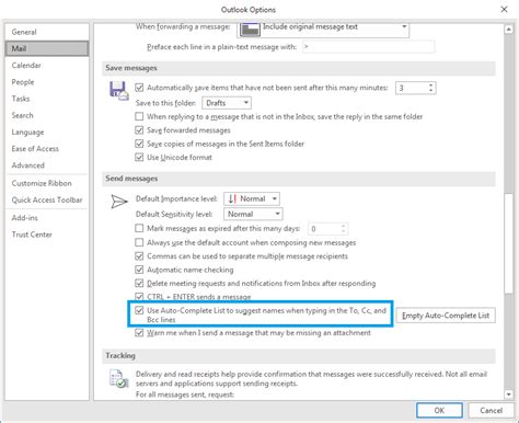 tips for using outlook 2016 s autocomplete list efficiently