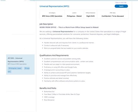 Cassandra Rodeo On Linkedin Csr Makati Callcenterjobs