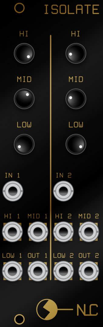 Nonlinearcircuits Isolate Black Panel Eurorack Module On Modulargrid
