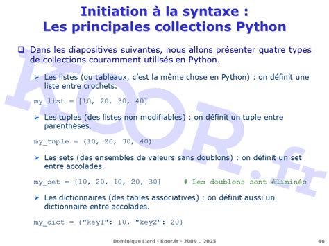 Le Langage Python
