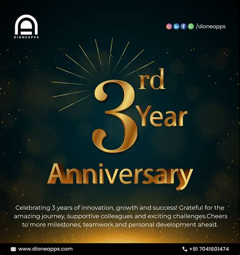 3rdanniversary Techmilestone Dioneapps Softwaredevelopment