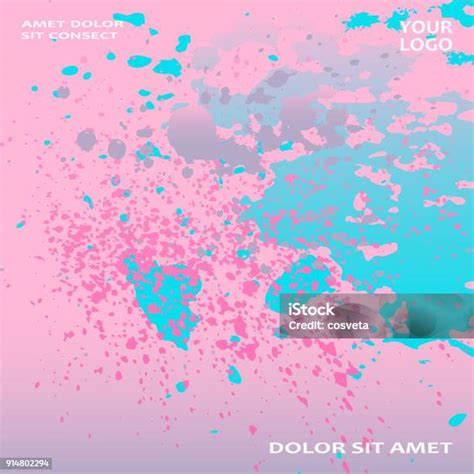 파스텔 핑크 시안색 폭발 페인트 튄 예술 커버 디자인 유체 그라데이션 먼지 스플래시 질감 배경입니다 유행 창조적인 서식 파일