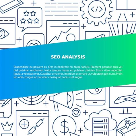 Premium Vector Seo Analysis Banner