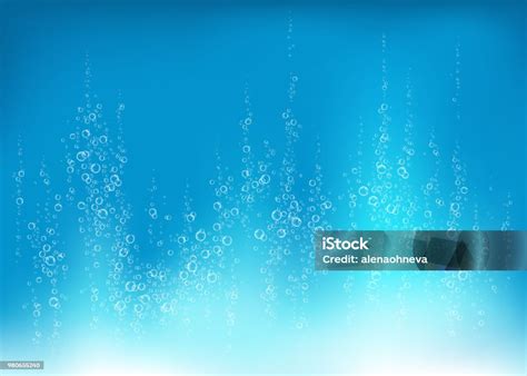 해저 블루 Fizzing 공기 물 또는 산소 거품 텍스처 벡터 3차원 형태에 대한 스톡 벡터 아트 및 기타 이미지 3차원 형태 기체 물리 구조 기포 Istock