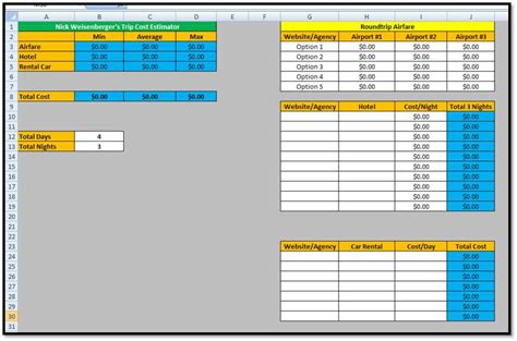 Excel Spreadsheet Templates Bar And Restaurant Db Excel Com