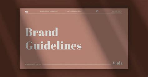 Viola Шаблон Keynote с рекомендациями по бренду Шаблоны презентаций Включая марка и силовая