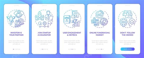 Effective Strategies For Investor Onboarding Blue Gradient Mobile App Interface Vector Mobile