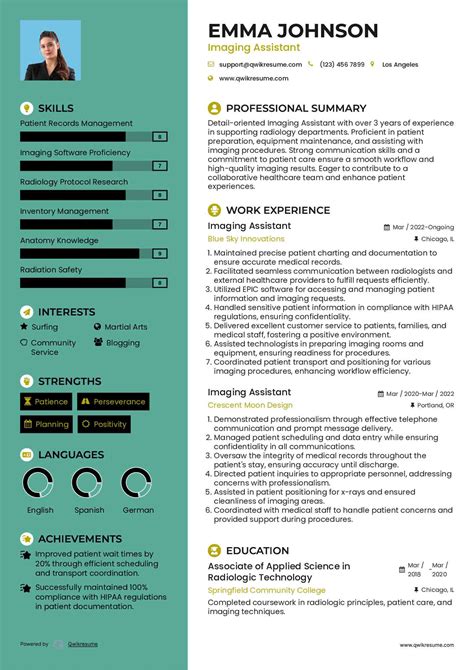 10 Imaging Assistant Resume Samples And Templates For 2025 10 Imaging Assistant Resume Samples And Templates For 2025