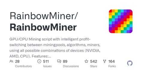 Github Rainbowminer Rainbowminer Gpu Cpu Mining Script With Intelligent Profit Switching
