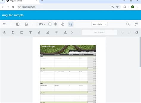 how to view xlsx in an angular web app apryse