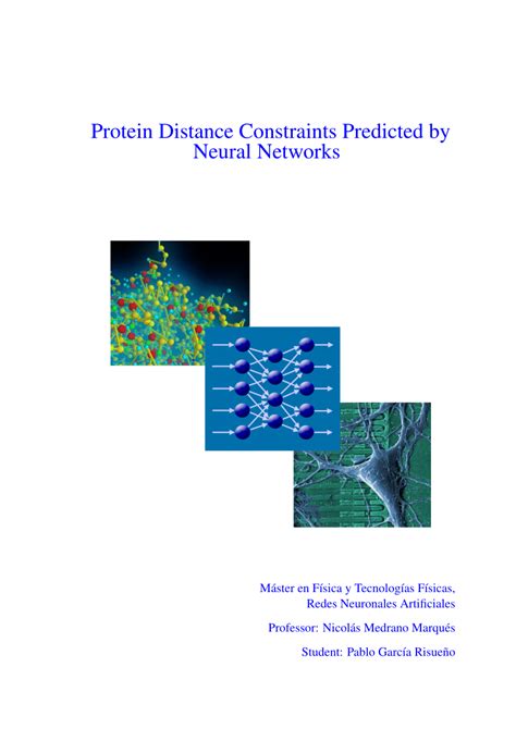 Pdf Protein Distance Constraints Predicted By Neural Networks