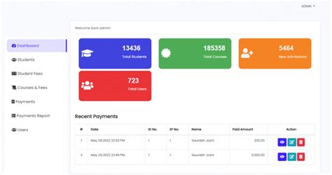 Best Fee Management System Project In Php With Source Code Sourcecodester